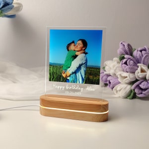 Personalized Photo Night Light, Custom Acrylic Lamp, Couple Gift - Etsy