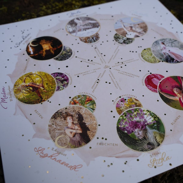 Wheel Year Embroidery - Etsy