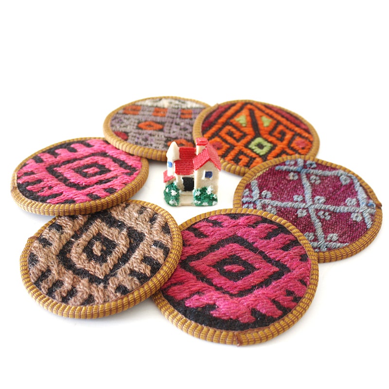 Hand Woven Coasters - Etsy