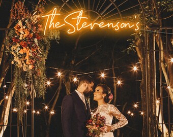 Last Name Led Sign | Etsy