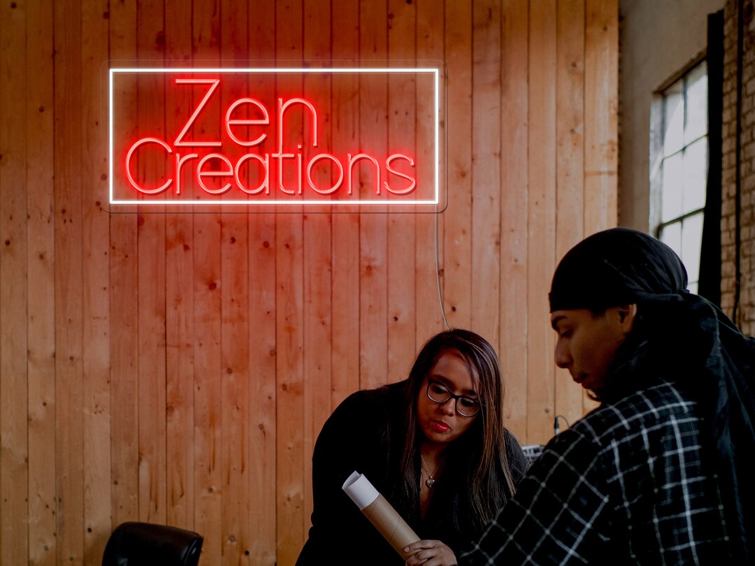 Custom Business Neon Sign: Logo Wall Art, Commercial LED Lighting - Etsy