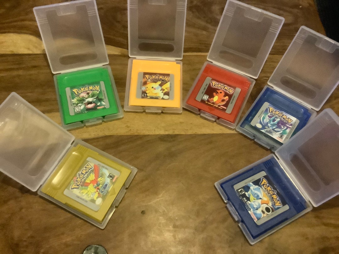 Nintendo Game Boy Pokemon Yellowcrystalredgreenbluegold - Etsy
