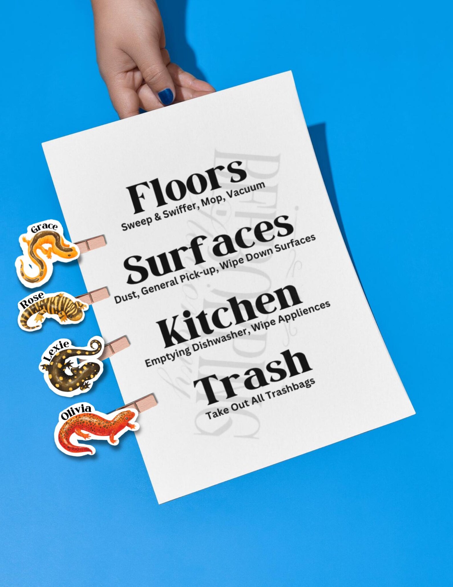 Roommate Chore Chart Template, Chore Chart, Chore Rotation Chart ...