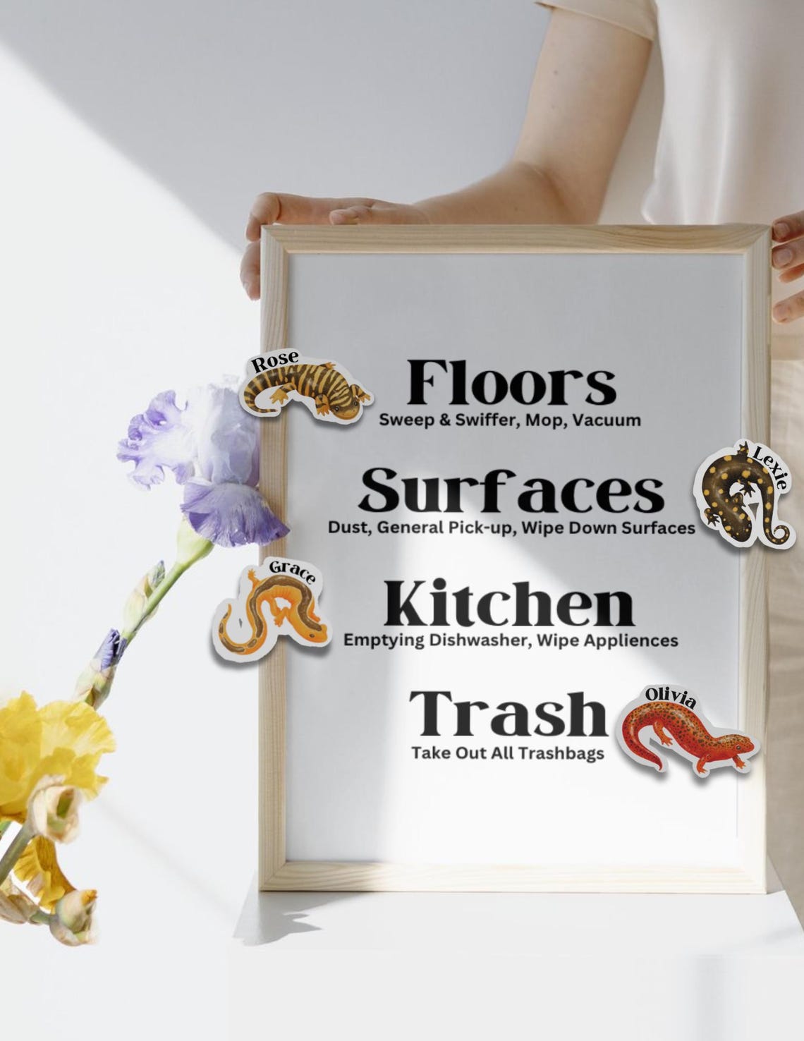 Roommate Chore Chart Template, Chore Chart, Chore Rotation Chart ...