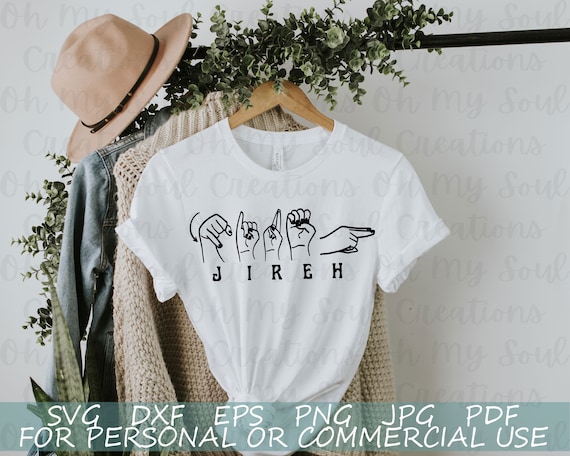 Jireh Sign Jireh ASL Jehovah Jireh Jireh You Are Enough - Etsy