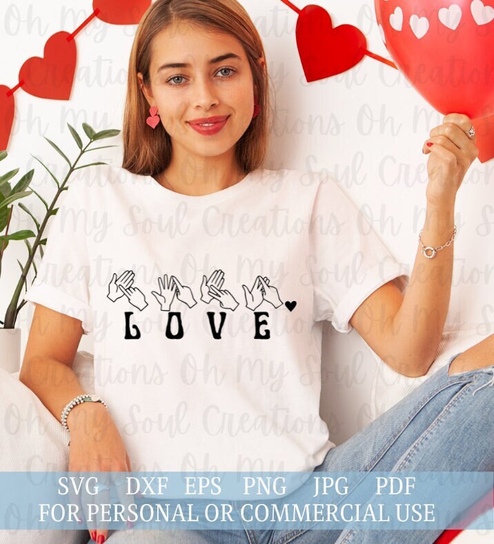 Love AUSLAN Digital Svg Cut File Auslan Svg Love Svg - Etsy Australia