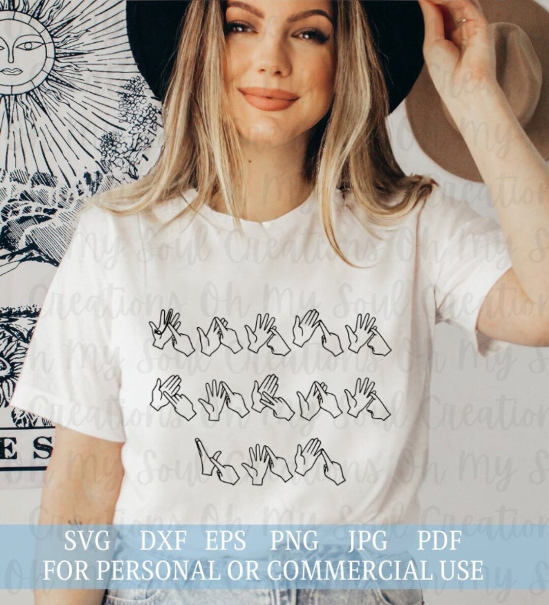 AUSLAN Jesus Loves You SVG File | Australian Sign Language | British ...