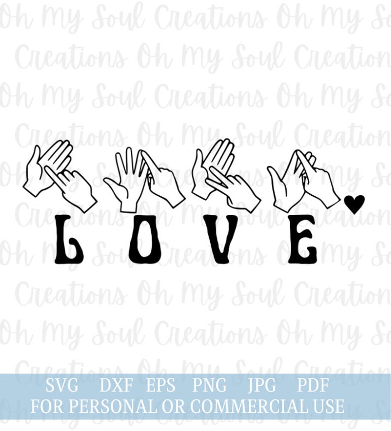 Love AUSLAN Digital Svg Cut File Auslan Svg Love Svg - Etsy