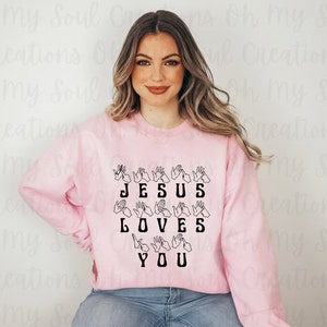 Sign Language Jesus Loves You SVG File | AUSLAN Jesus Loves You SVG ...