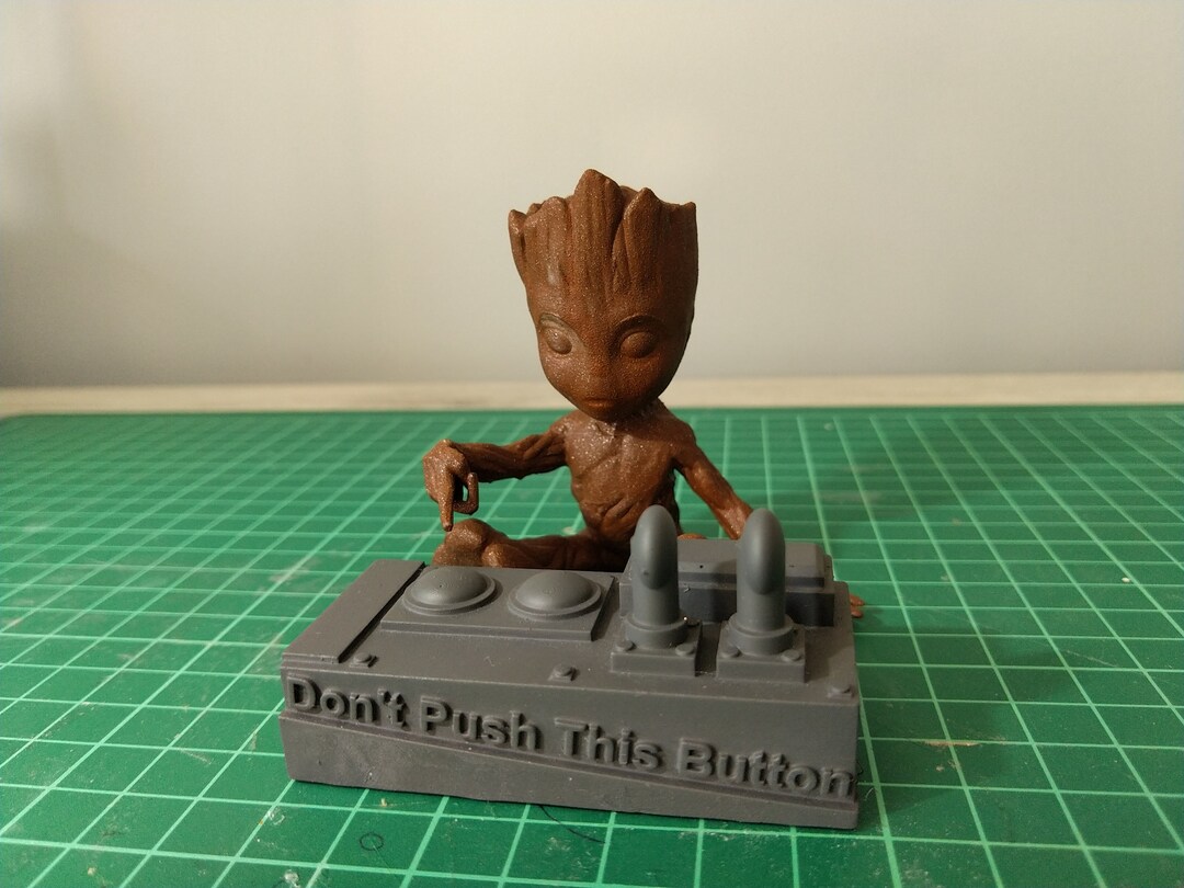 Baby Groot Guardians of the Galaxy Don't Touch That Button - Etsy
