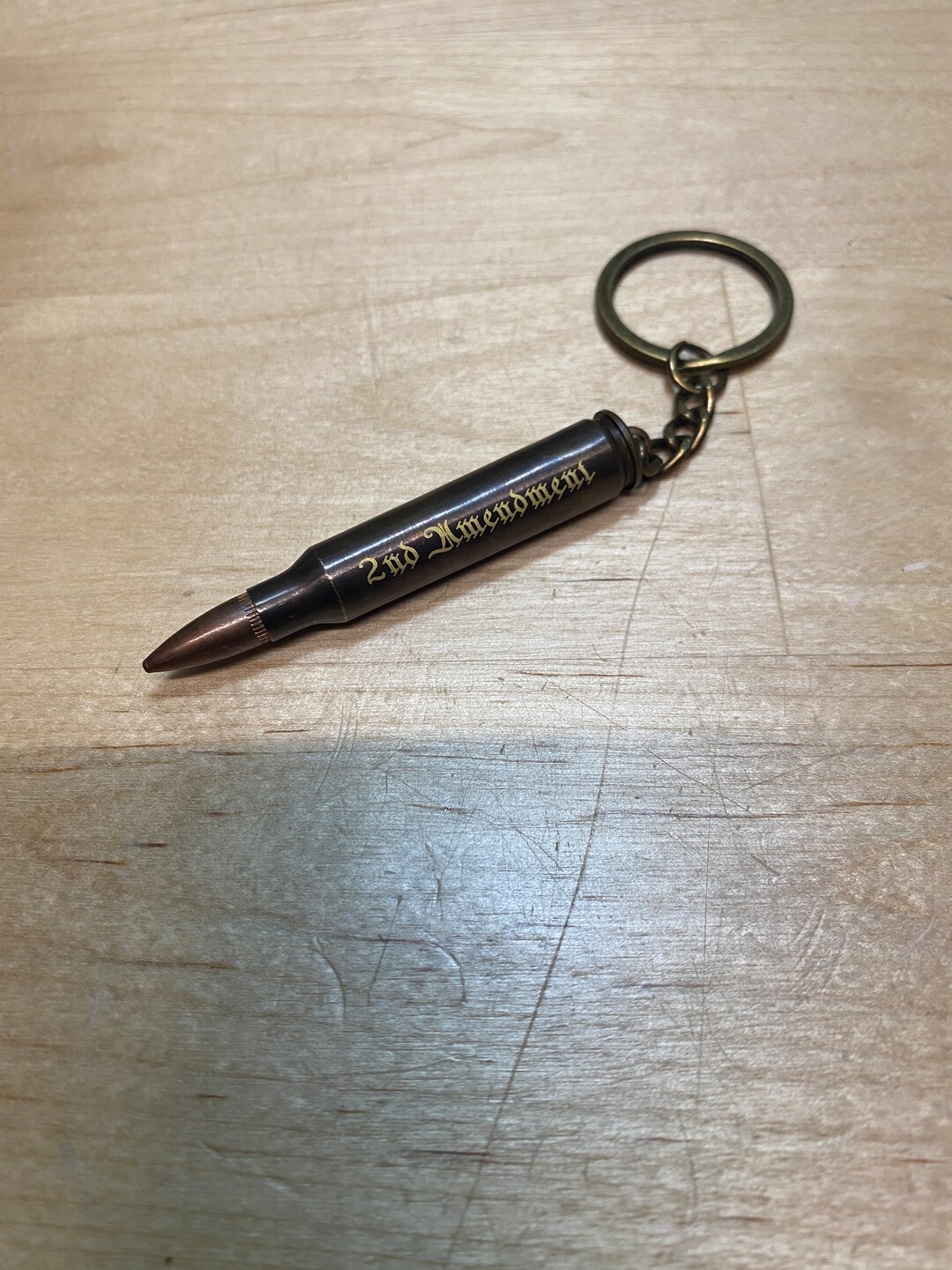 Bronze Bullet Keychain .223 Rem Engraved "second Amendment" Limited ...