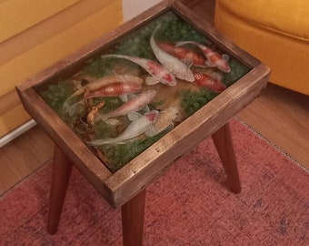 Koi Fish Resin Table | Etsy