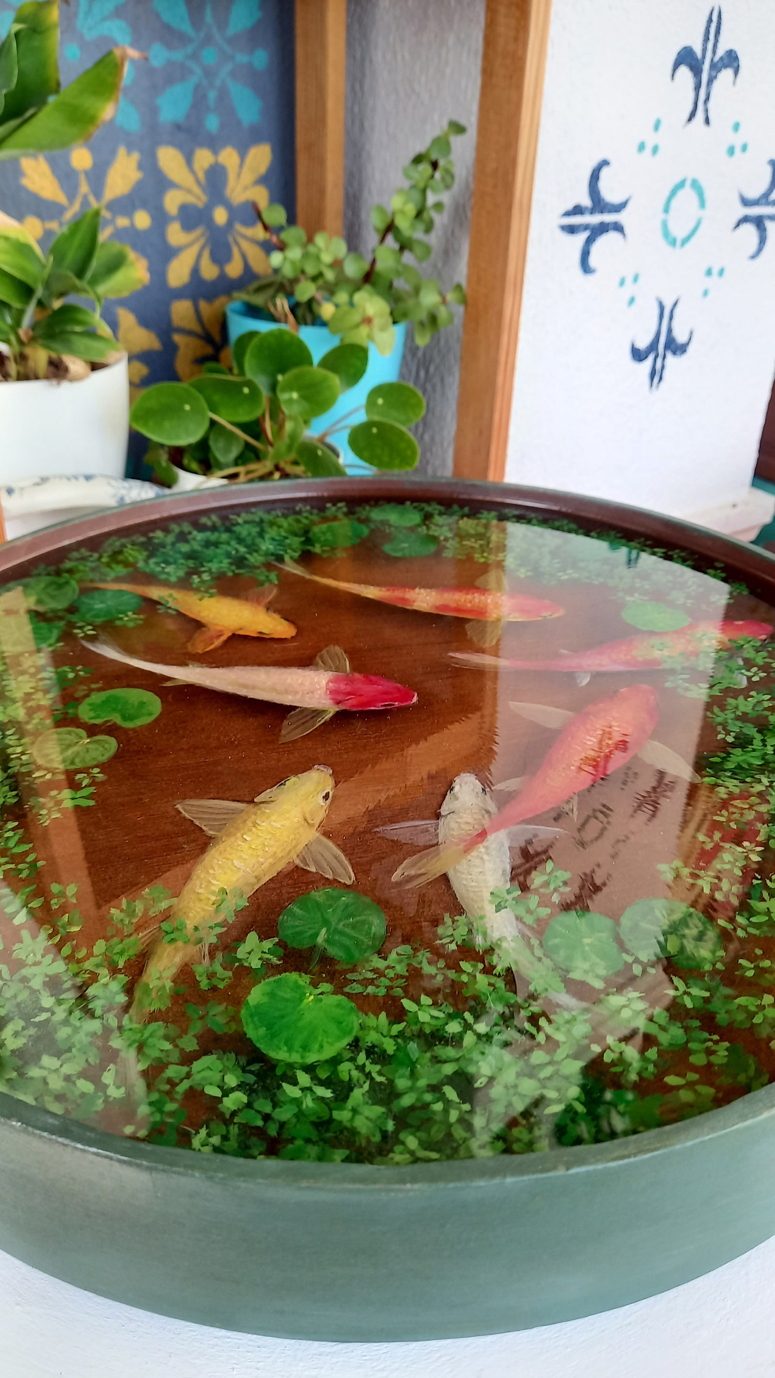 Epoxy Resin 3D Koi Fish Coffee Table, Resin Coffee Table, Handmade 3D ...