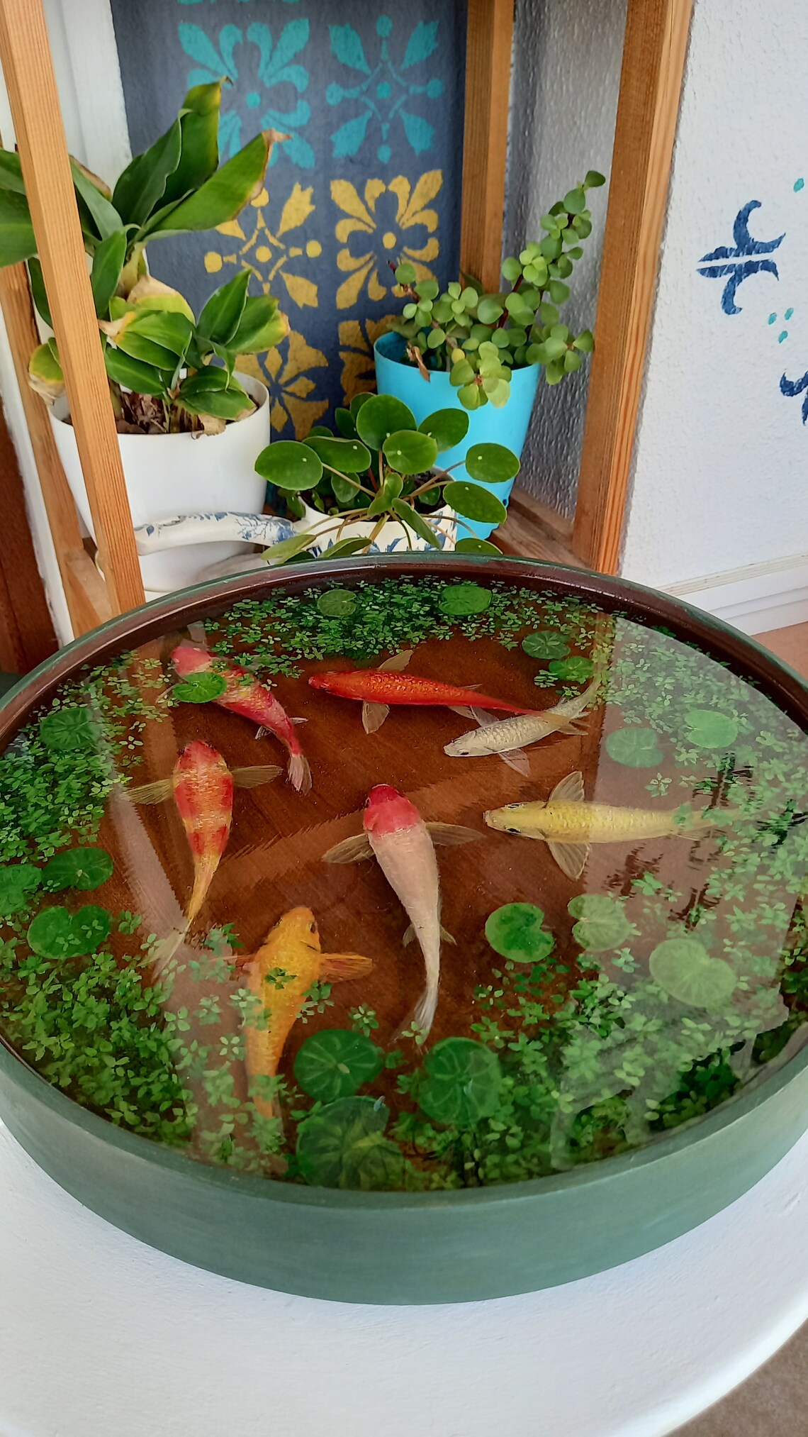 Epoxy Resin 3D Koi Fish Coffee Table, Resin Coffee Table, Handmade 3D ...