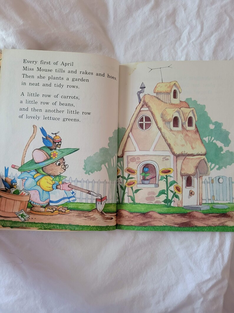 Vintage A Garden for Miss Mouse Children's Book - Etsy