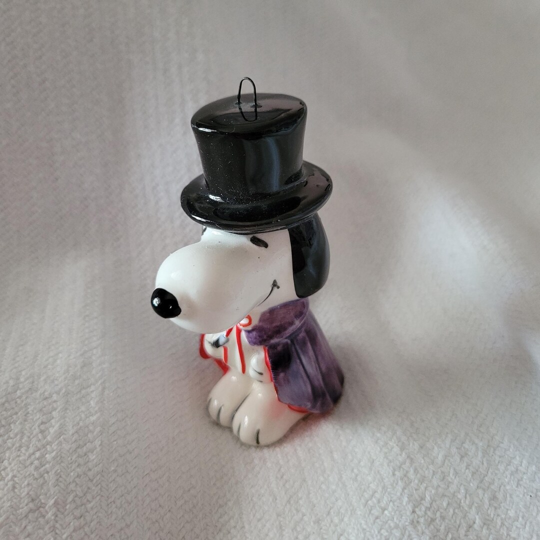 Vintage Ceramic Snoopy Magician Christmas Ornament 1966 - Etsy