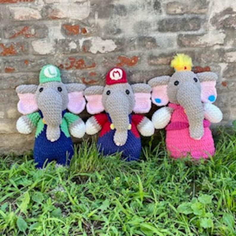 Gamer Elephant 3in1 Crochet Pattern - Etsy