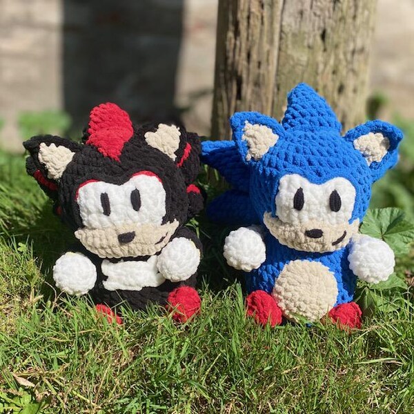 Shadow the Hedgehog Crochet Pattern - Etsy