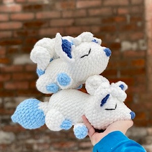 Sleepy Arctic Fox Crochet Pattern - Etsy