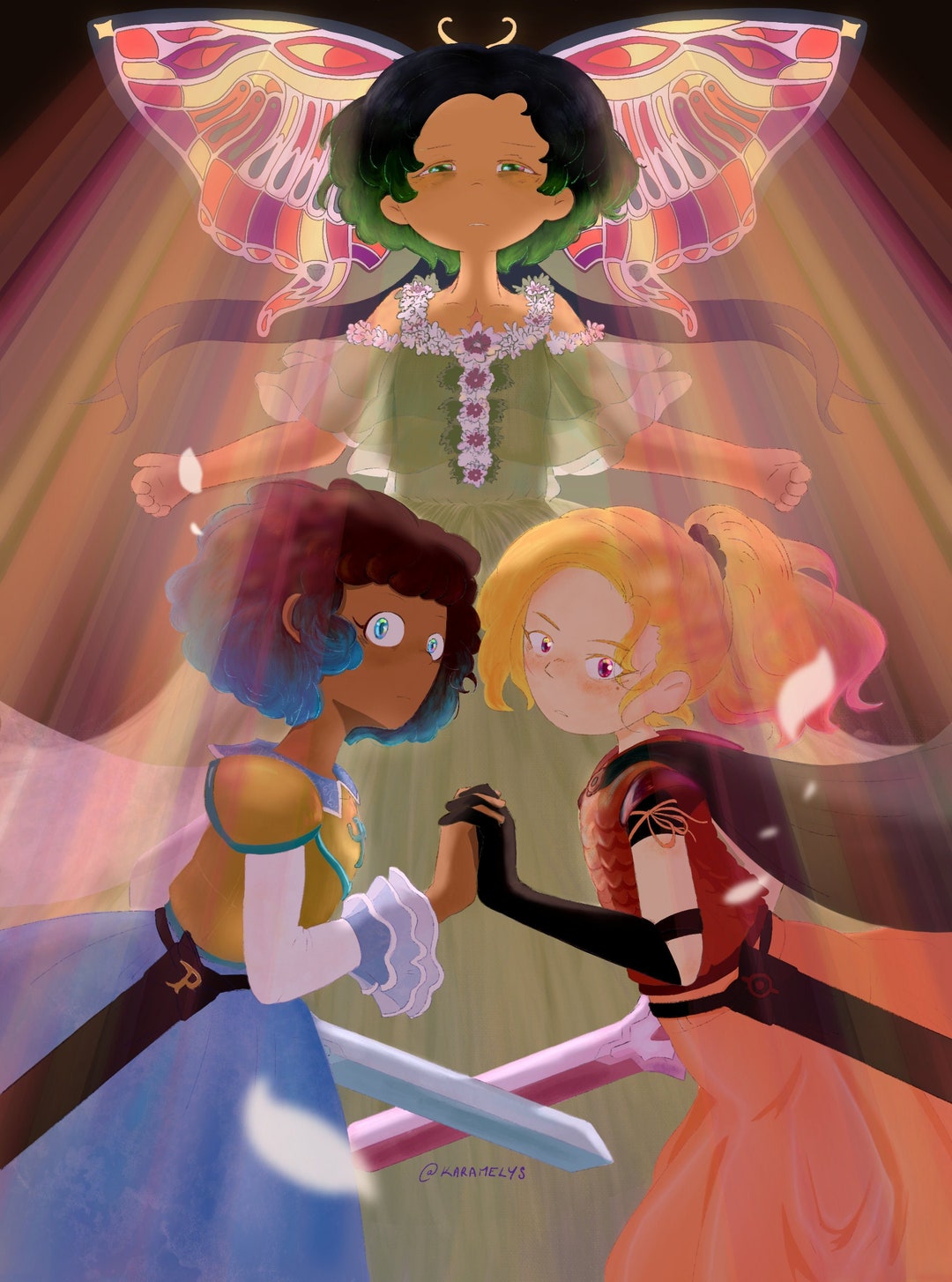 PRINT Illustration: Marcy Anne and Sasha Amphibia - Etsy