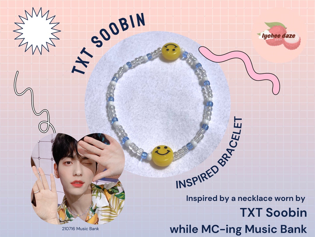 TXT Soobin Inspired Bead Bracelet - Etsy