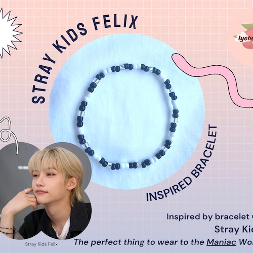 Stray Kids Felix Inspired Bead Bracelet - Etsy