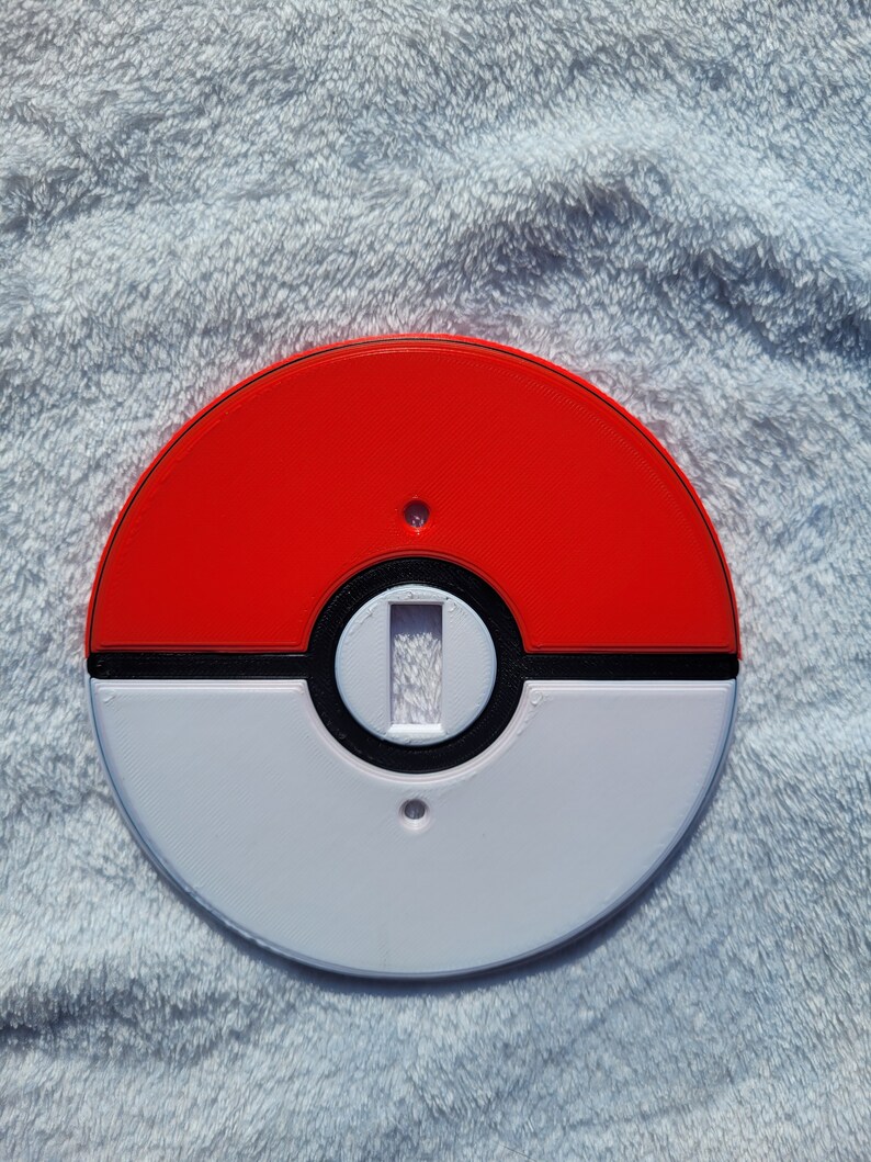 Pokeball Switch Plate Cover pokemon - Etsy