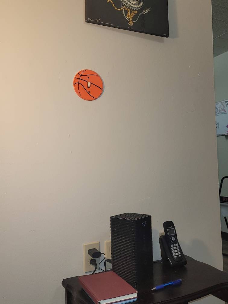 Basketball Single Toggle Plate / Light Switch Cover - Etsy