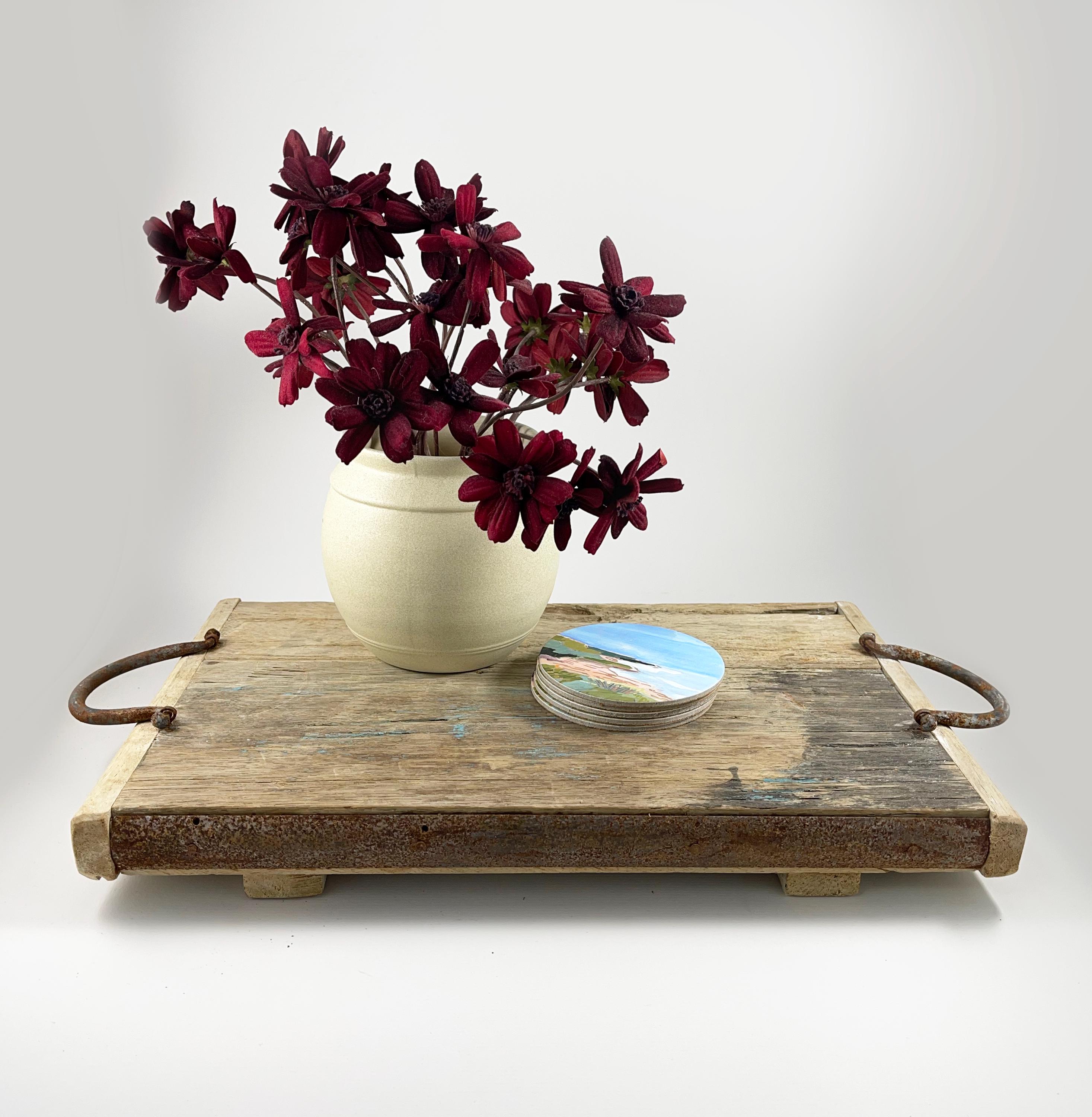 Rustic Barnwood and Metal Decorative Trays - Etsy