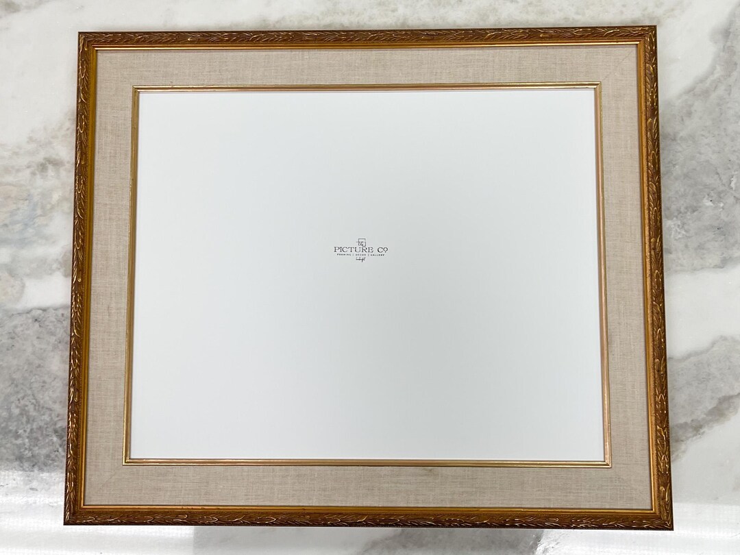 16 X 20 Gold Frame With Linen Liner and Fillet for Oil Paintings - Etsy