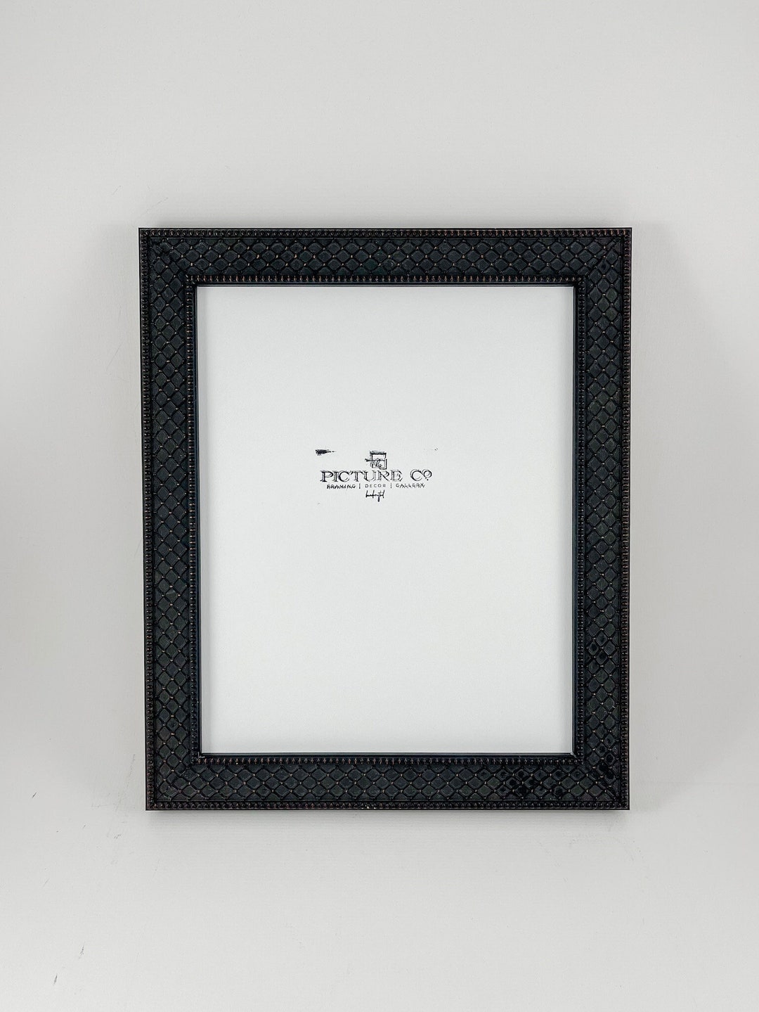 8x10 Dark Wood Lattice Frame - Etsy