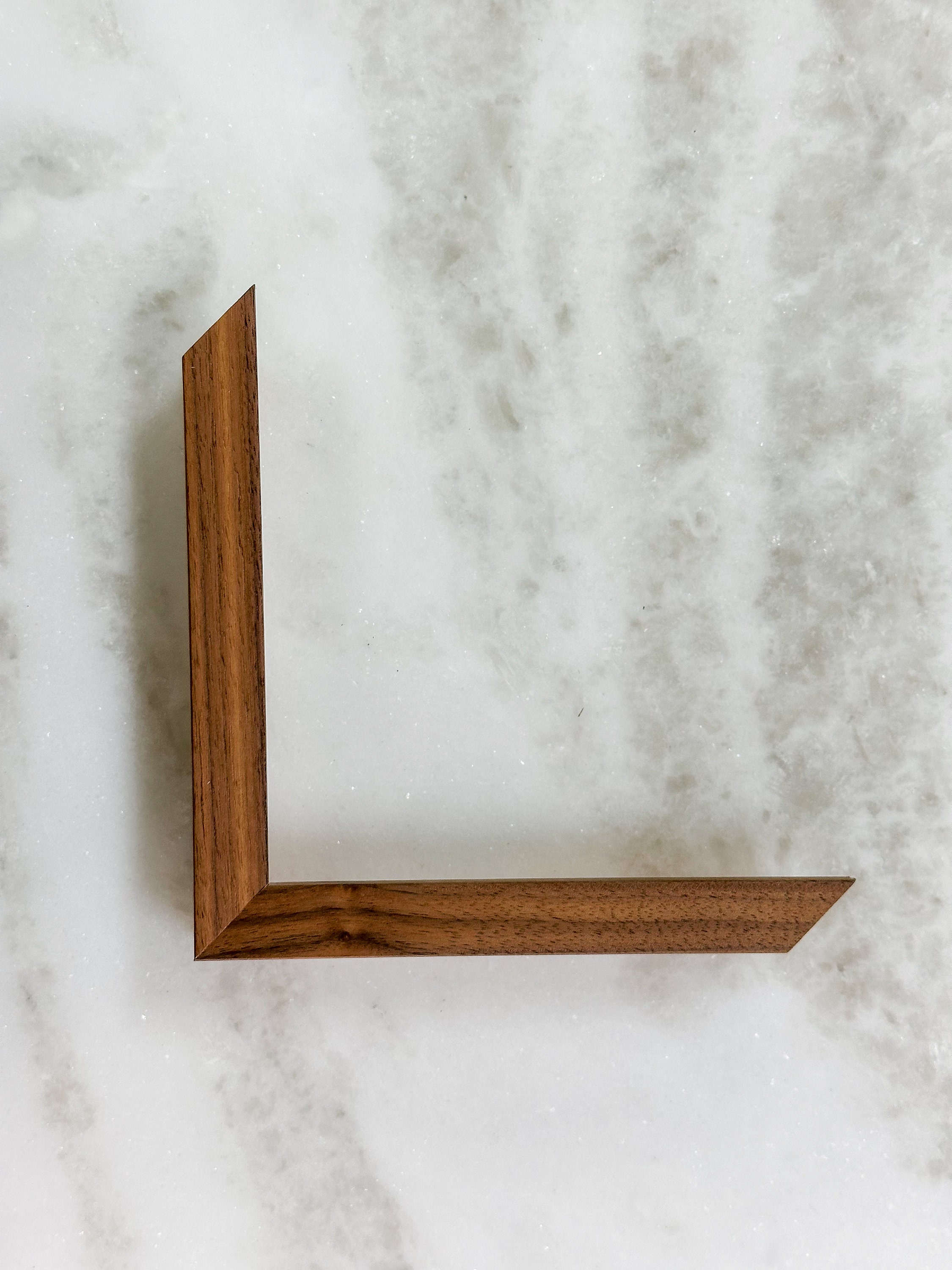 Walnut Flat Profile Frame - 3/4" Inch Wide | Scandinavian Modern ...