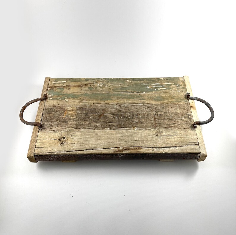 Rustic Barnwood and Metal Decorative Trays - Etsy