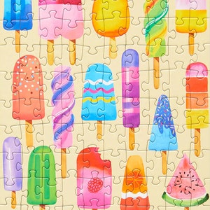100 Pieces Jigsaw Art Puzzle and Framing Kit, Puzzle for Kids - Etsy
