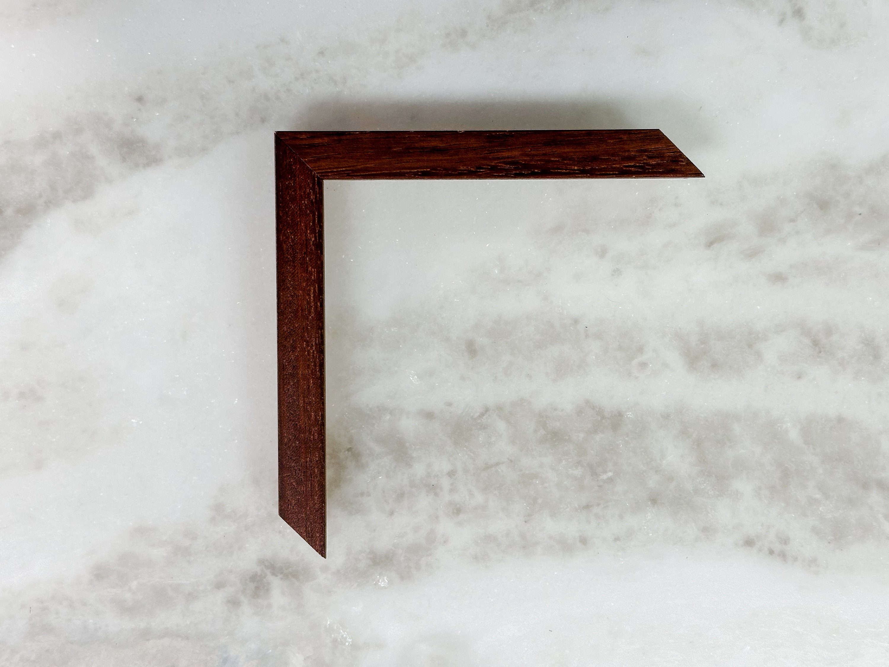 Dark Walnut Flat Profile Frame - 3/4" Inch Wide | Flat Modern Wood ...