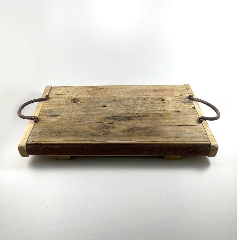 Rustic Barnwood and Metal Decorative Trays - Etsy