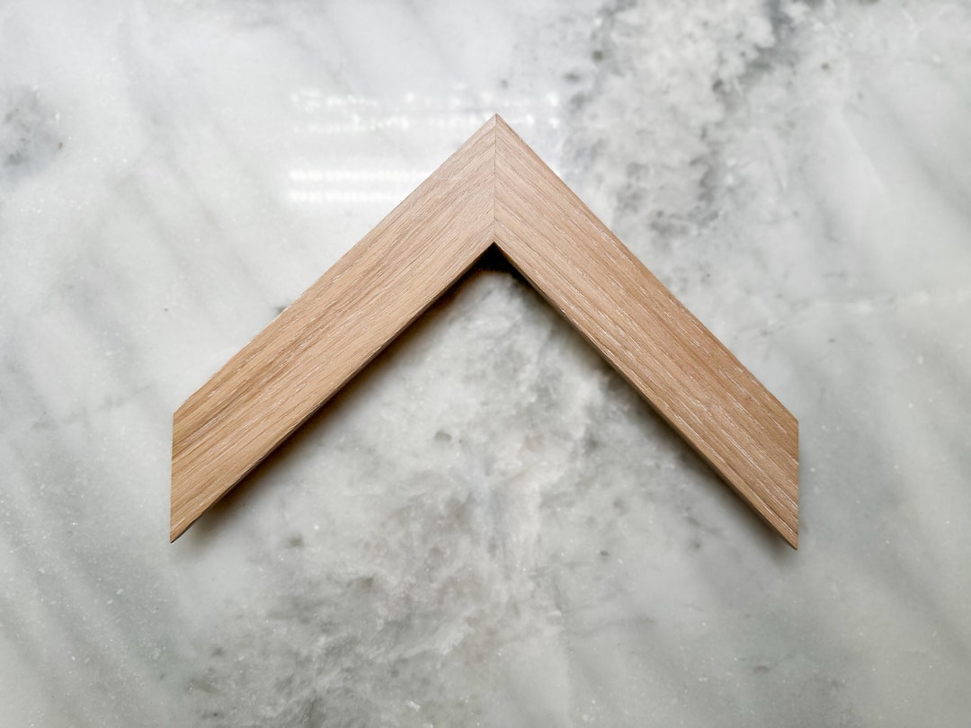 Cerused White Oak Picture Frame - 1.25" Inch Wide | Scandinavian Modern ...