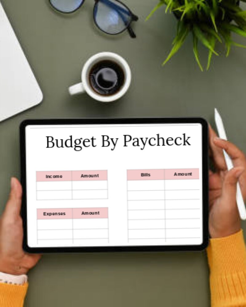 Budget by Paycheck Template, Paycheck Budget Printable, Budget Planner ...