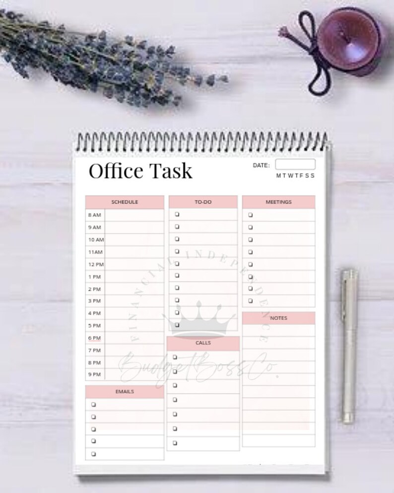 Office Task Tracker, Printable, Office Organizer, Work Planner, Work To ...