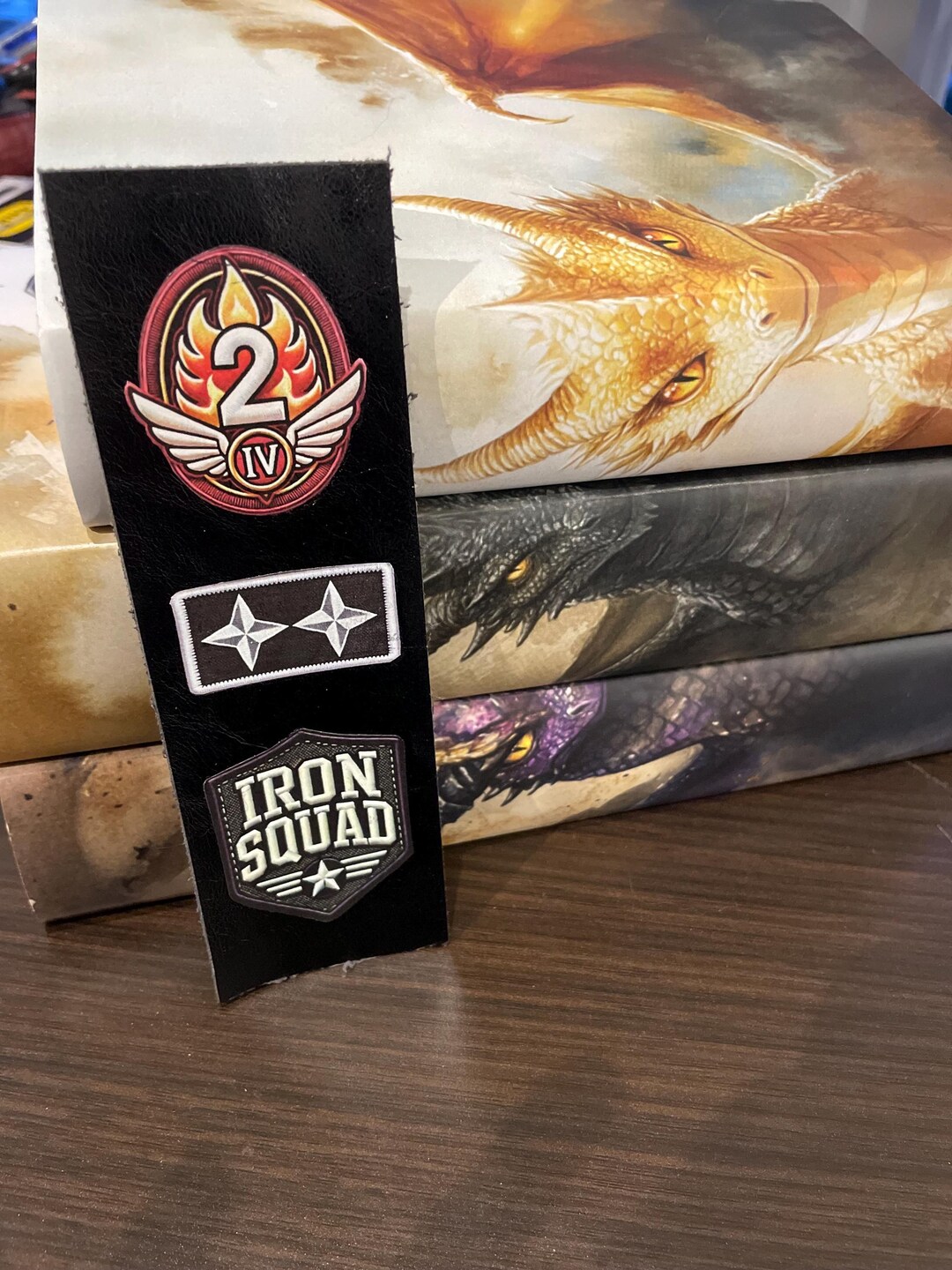 Custom Fourth Wing-inspired Faux Leather Bookmark | Iron Squad, Second ...