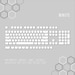 White - Low Profile - Windows & Mac Backlit PBT ANSI Keycaps - for ...
