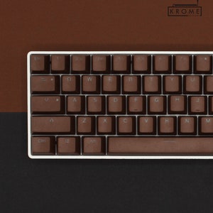 Brown USA Keycaps - 65/75% Sizes - Double Shot PBT - Ansi & Iso ...