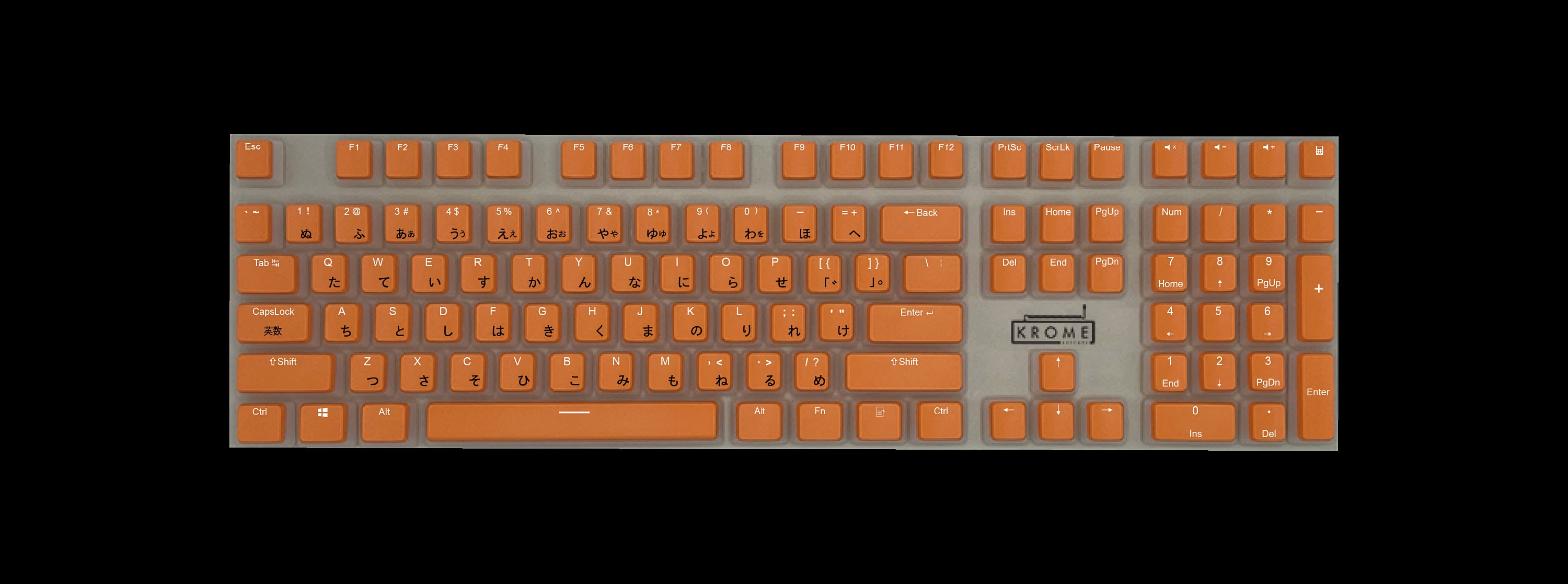 ANSI Japanese Kanji PBT Pudding Keycaps Orange sizes for | Etsy UK