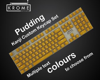 ANSI Japanese Kanji PBT Pudding Keycaps Orange sizes for | Etsy Canada