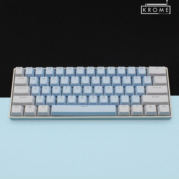 Light Blue and White Keycaps - Etsy