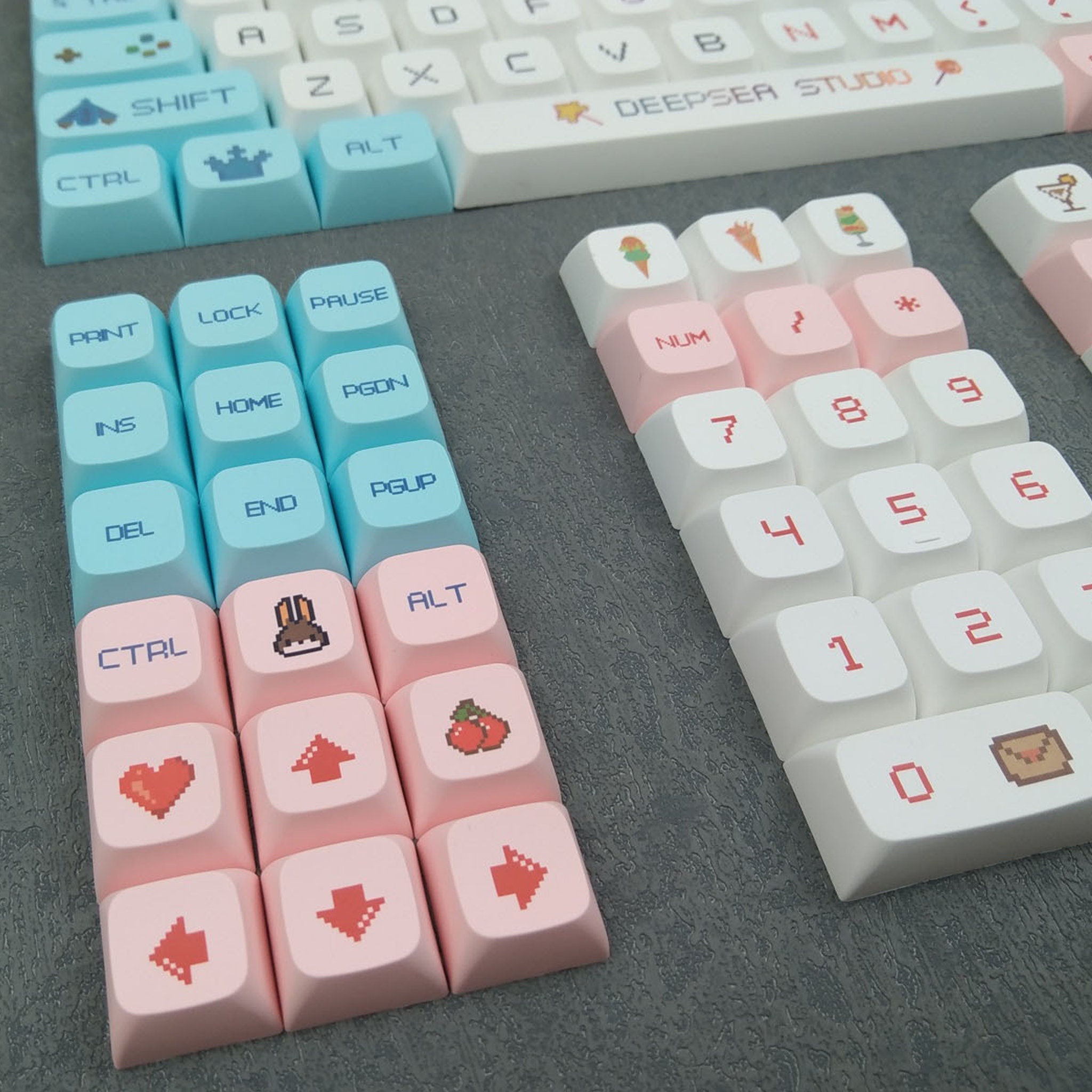 Pixels 125 Keycaps XDA Profile Dye Sublimation Keycaps - Etsy