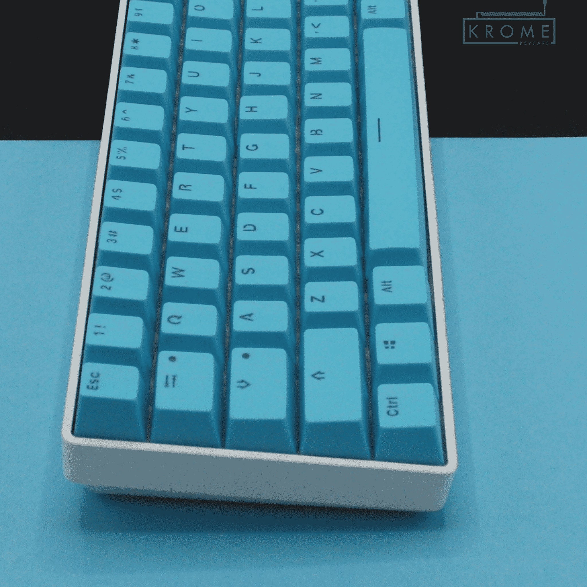 UK Blue Korean (hangul) Keycaps - 65/75% Sizes - Dual Language Keycaps ...