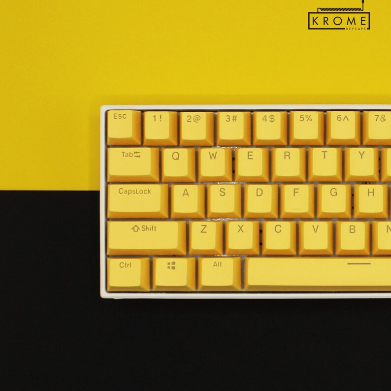 Yellow UK Keychron Keycaps – Dual Language Double Shot PBT - Etsy