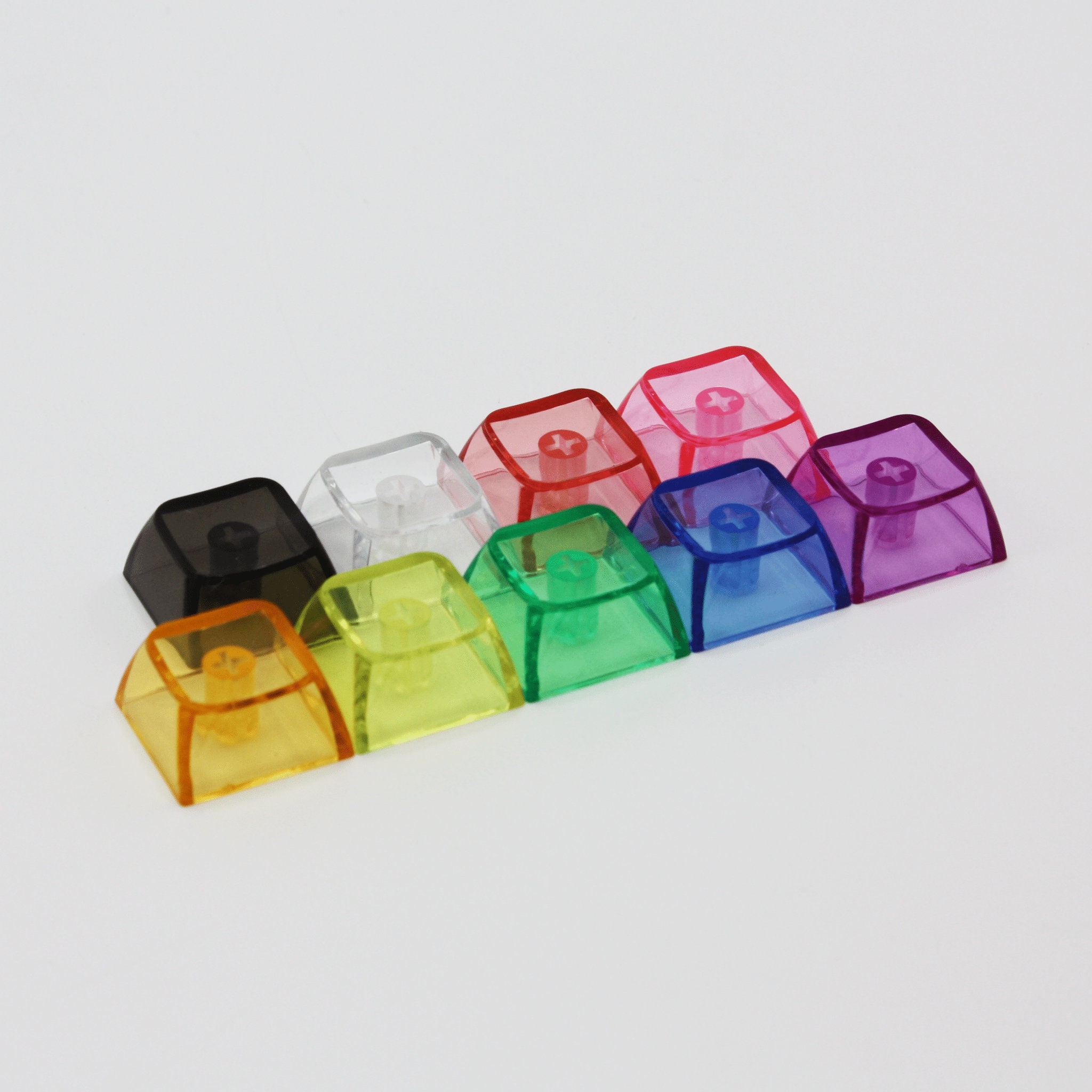 Blank XDA Transparent PBT Keycaps - Lots of Colours - Fits Cherry MX ...
