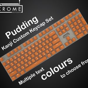 ANSI Japanese Kanji PBT Pudding Keycaps Orange sizes for | Etsy UK